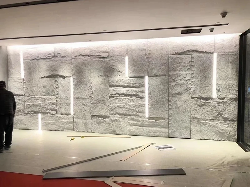 Artificial Pu Mushroom Flexible Stone Veneer Lightweight Waterproof ...