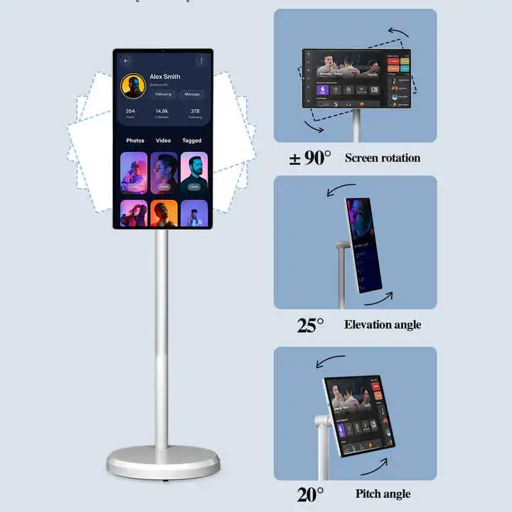 32 Inch Android Mobile Portable Tablet Touch Screen Tv with Stand ...