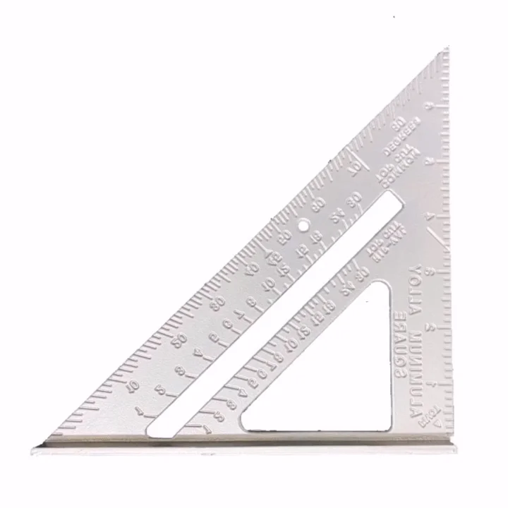 7/12 Inch Triangle Angle Protractor Aluminum Alloy Speed Square ...