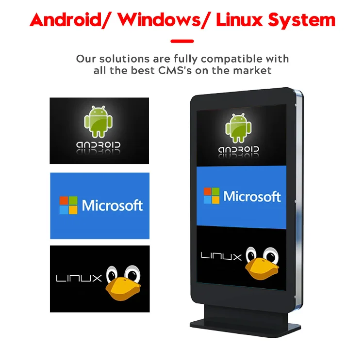 Dual-screen Advertising Kiosk - Modern & Versatile Display