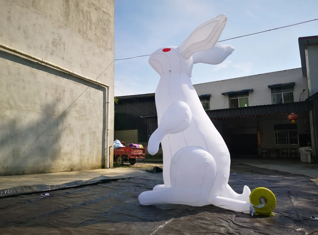 Customized Giant Inflatable Animal Inflatable White Realistic Cute ...