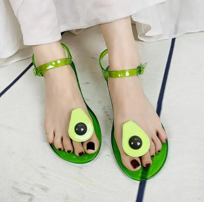 Alibaba.com: Transparent Crystal Sandals, Non-Slip Soft Sole, Pineapple ...