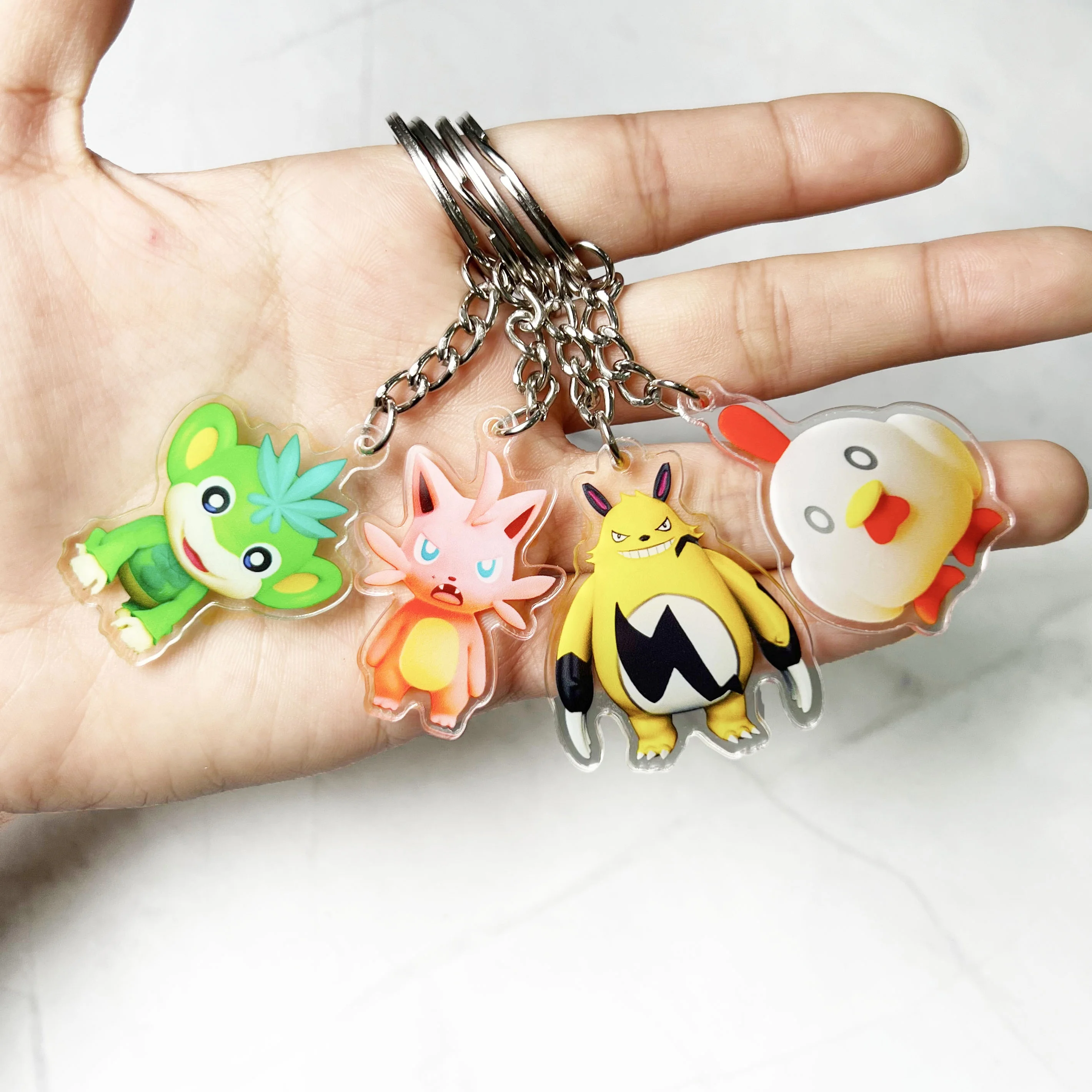 Wholesale Palworld Designer Print Anime Promotional Custom Keychain ...