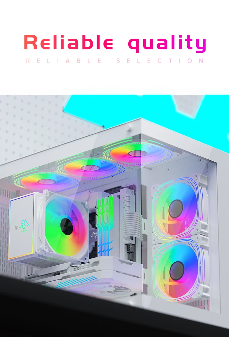 SNOWMAN High Airflow ARGB Case Fans Sync ARGB Lighting Advanced Cooling ...