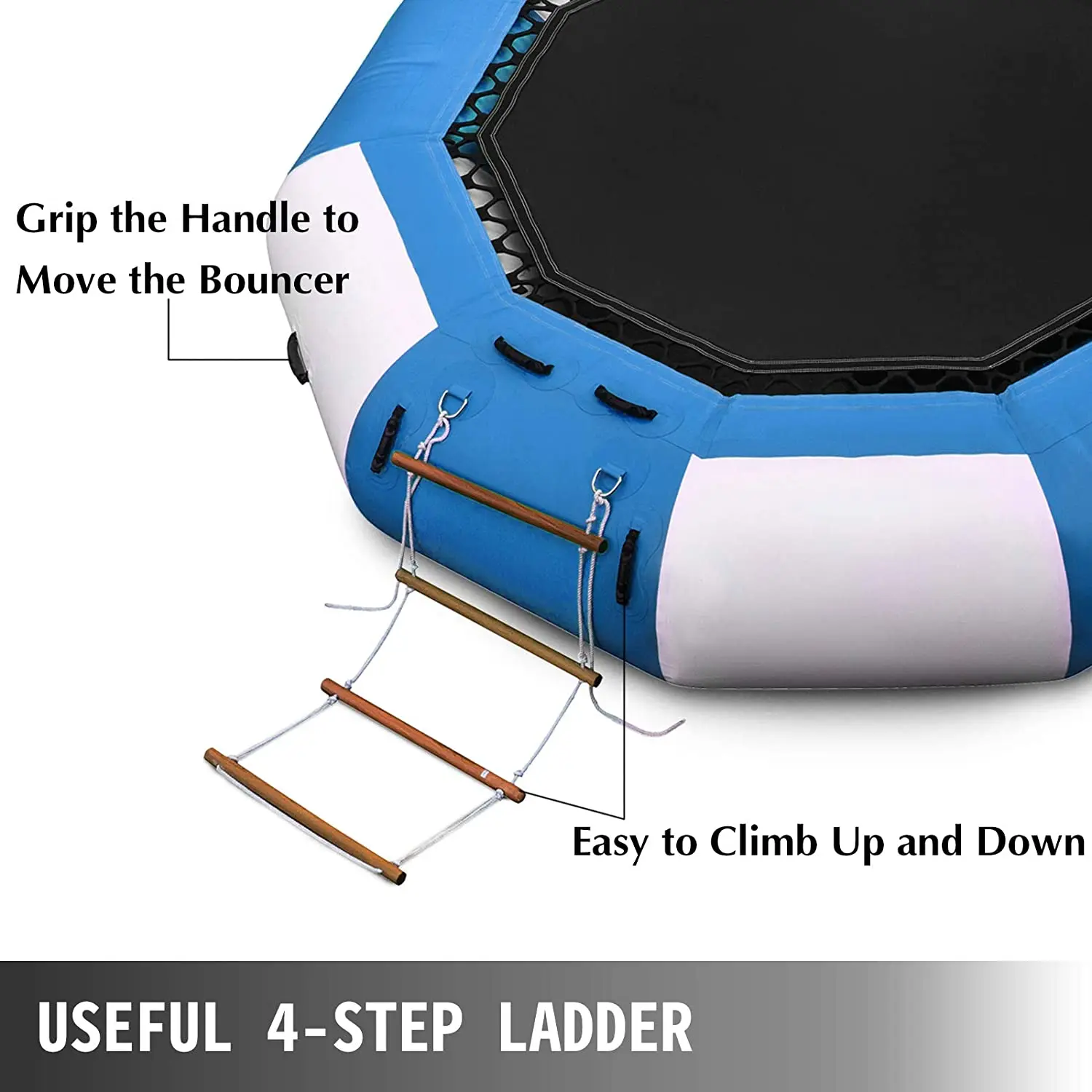 2024 Inflatable Splash Padded Jump Bouncer Platform Water Trampoline ...