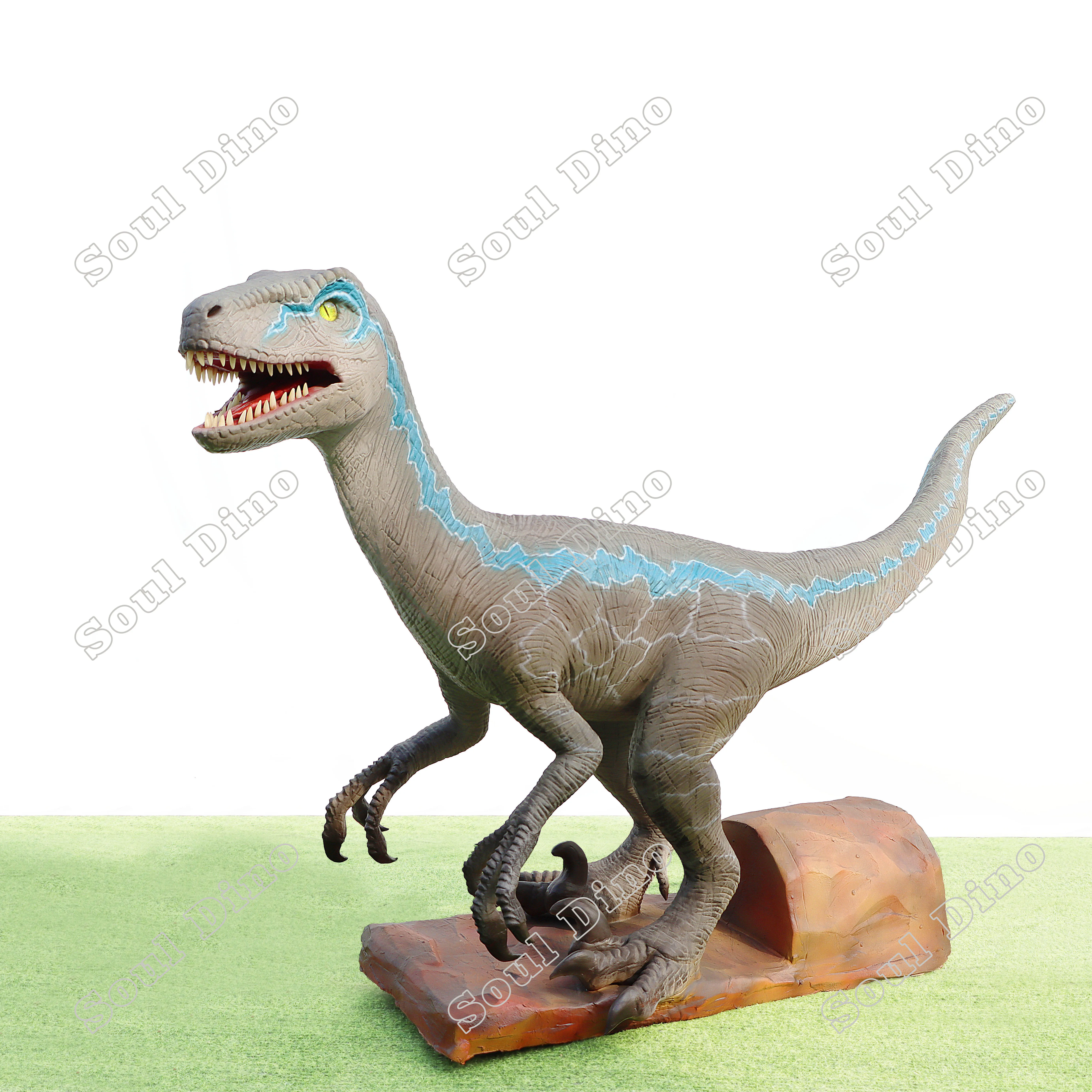 3d Life Size Realistic Animatronic Dinosaur Head Moving For Wall - Buy ...