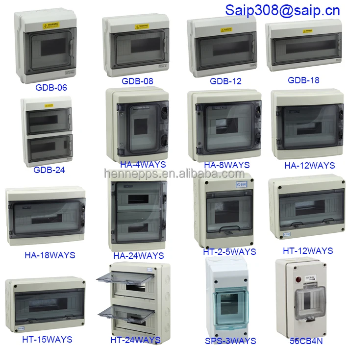 Saipwell Ip66 Plastic Junction Box Ds-pg-4p Wall Mounted Terminal Box 4 ...