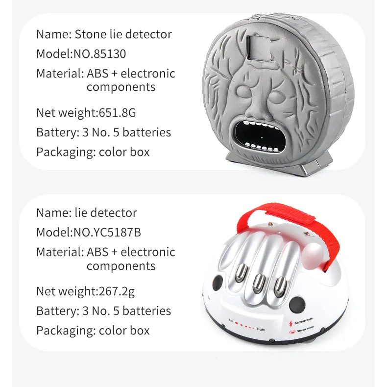 Kids Electric Novelty Handy Polygraph Shocker Lie Detector Sensor ...