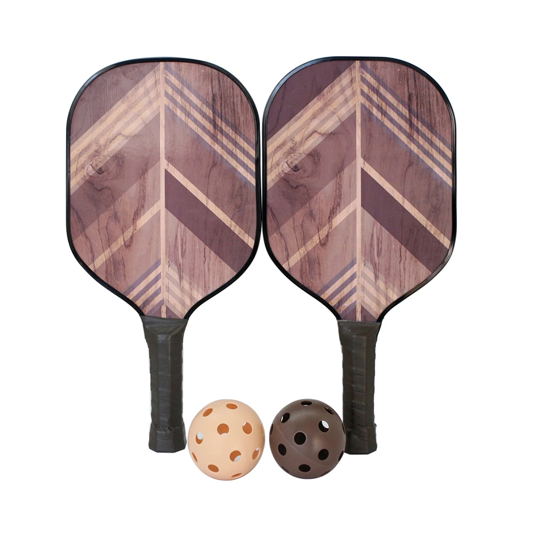 Wooden Mini Size Toy Pickleball Game Set 2 Paddles For Kids For ...