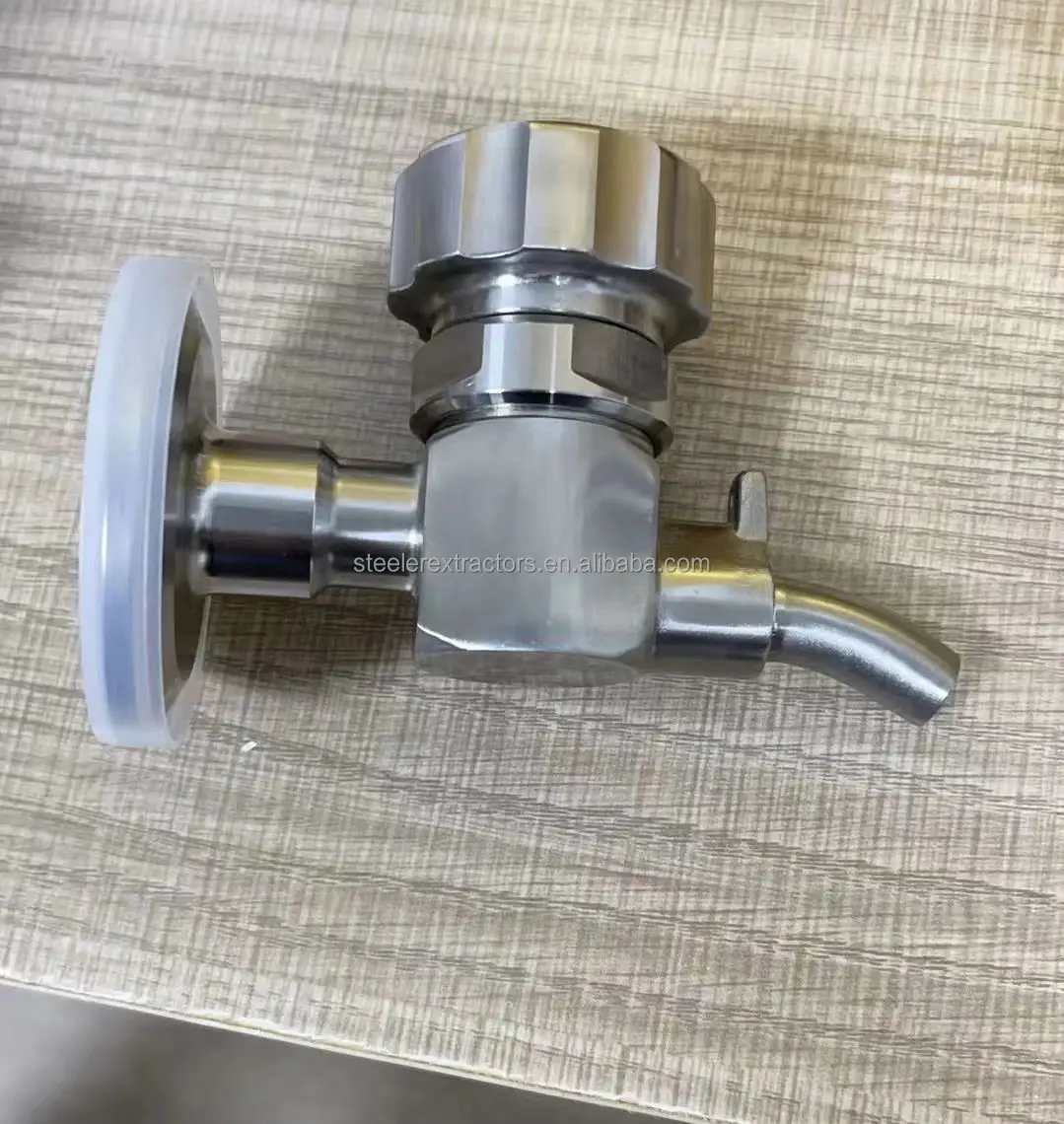 SUS304 Sanitary Manual Beer Sampling Valve Spiral Type with Tri-Clamp ...