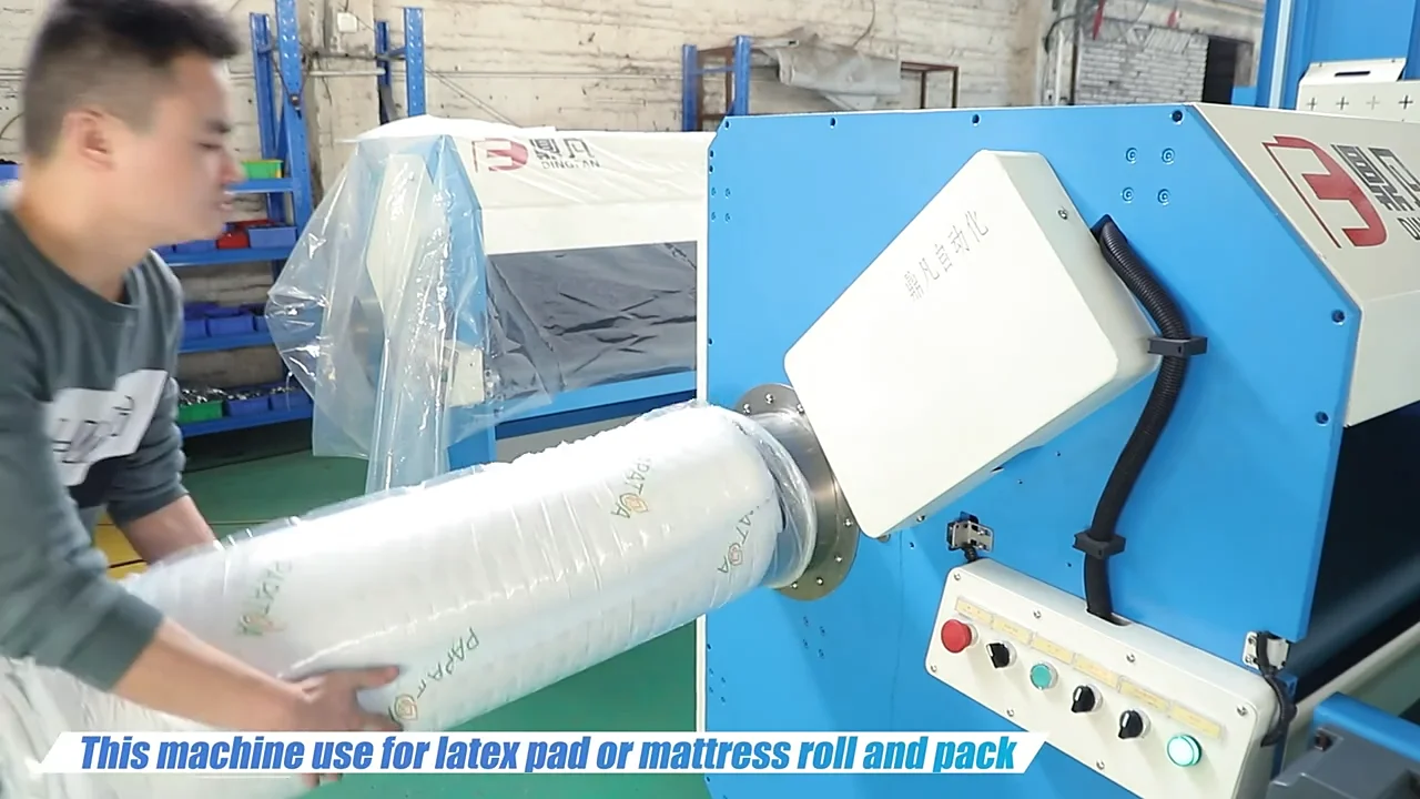 Newest China Factory Direct Selling Auto Foam Mattress Rolling Packing ...