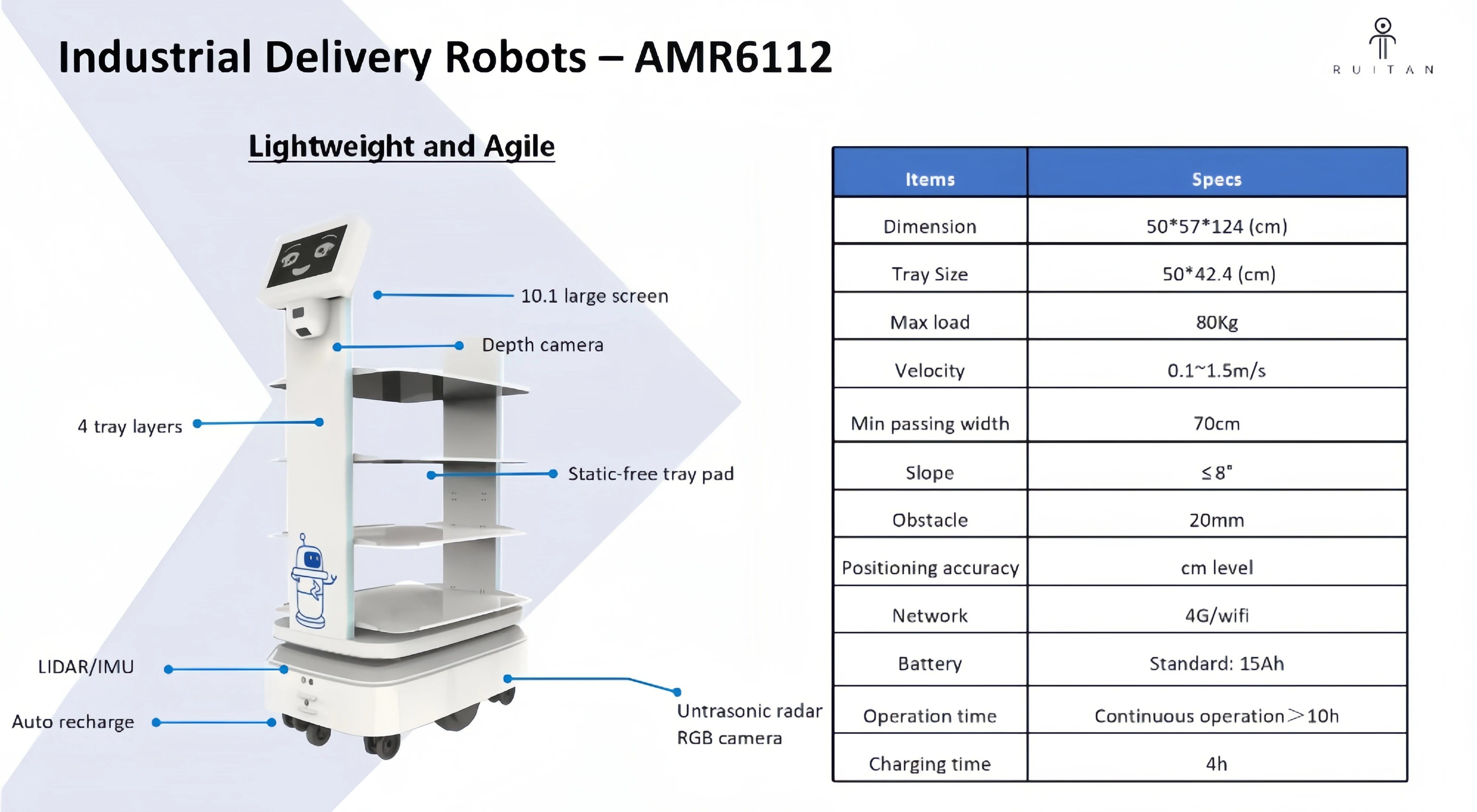 Intelligent Robotic Delivery Food Delivery Agv Robot System Price Amr ...