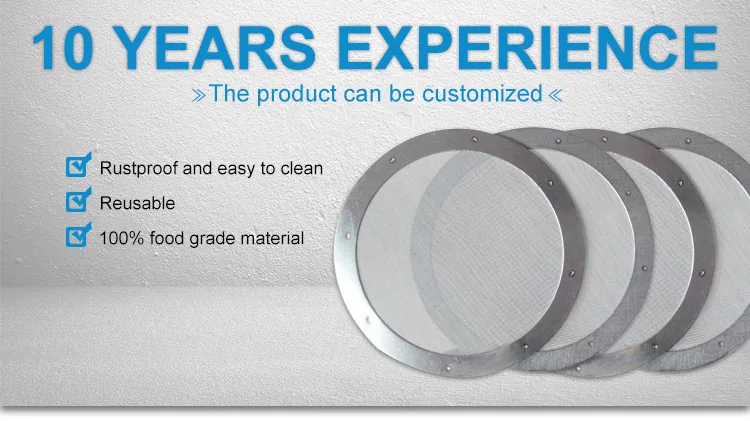 304 10 Mesh Stainless Steel Round Metal Mesh Shape Filter - Buy ...