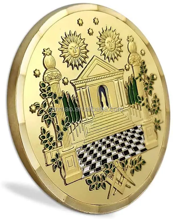 Masonic Challenge Coin Grand Master Hiram Abiff Widow's Son Freemason ...