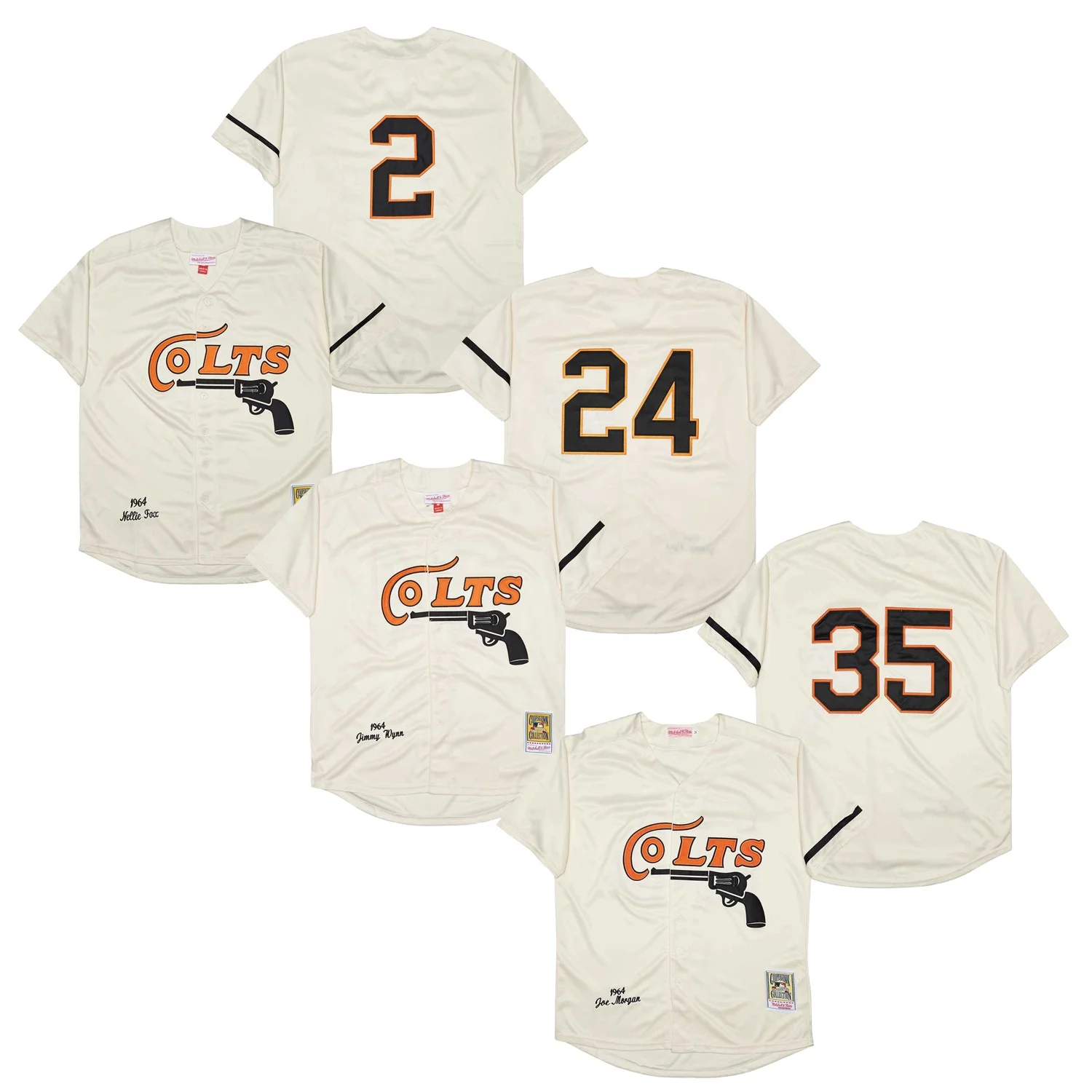 1964 Men's Houston Colt .45's Jersey Baseball Shirts Classic Uniform ...