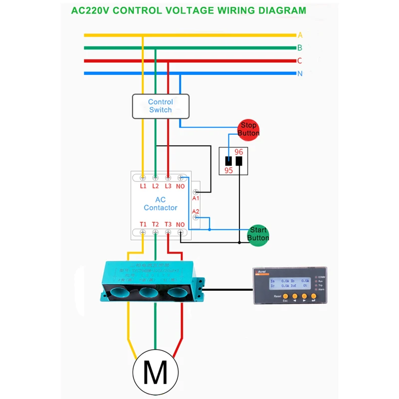 Acrel Ard2-100a Three Phase Intelligent Electronic Overload Underload 3 ...
