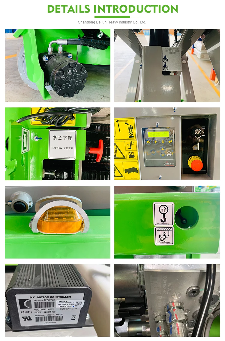 Emergency Lowering System Mobile Electric 5m 6m 12m 14m Scissor Lift ...