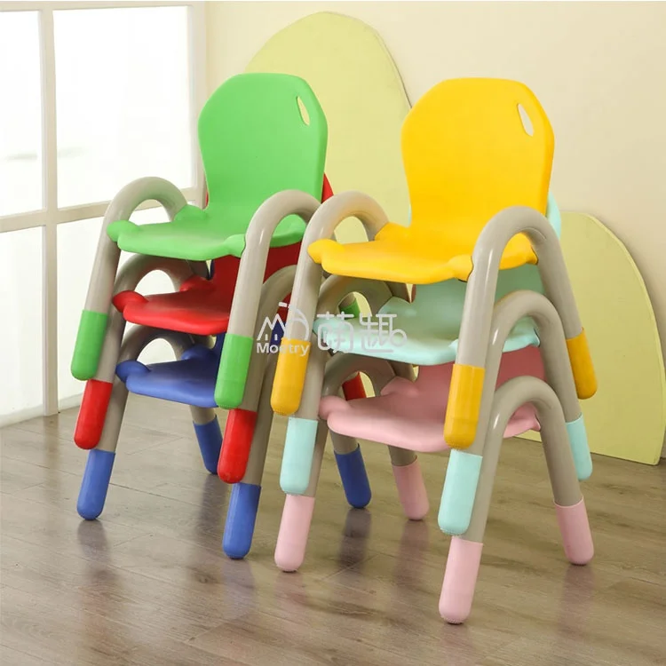 Moetry Stackable Kids Chair Preschool Classroom Plastic Furniture Chair ...