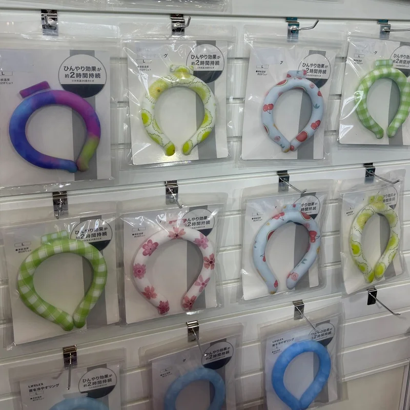 Reusable Automatic Ice Cooling Neck Wrap Portable Cooler Neck Ring Cold ...