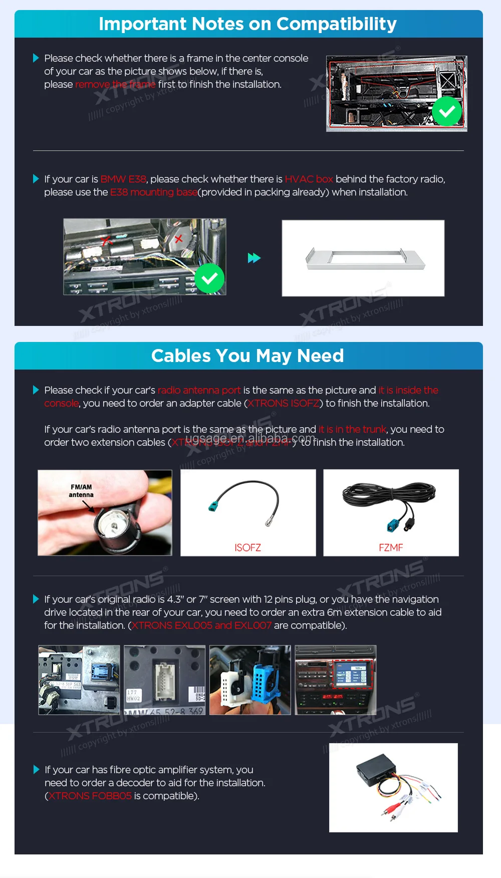 XTRONS 10.25" Android 12 Autoradio for BMW E38 E39 - Carplay