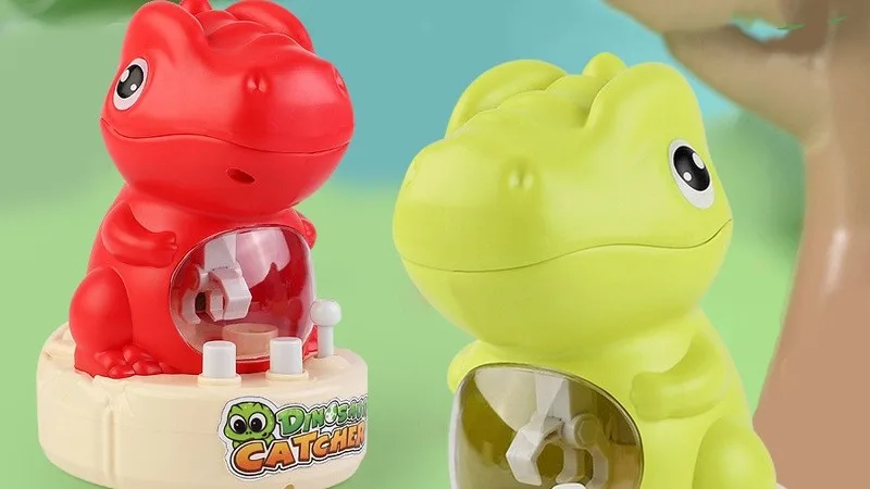 Mini Dinosaur Claw Machine Toy Kids Prize Favor Handheld Twist Egg ...