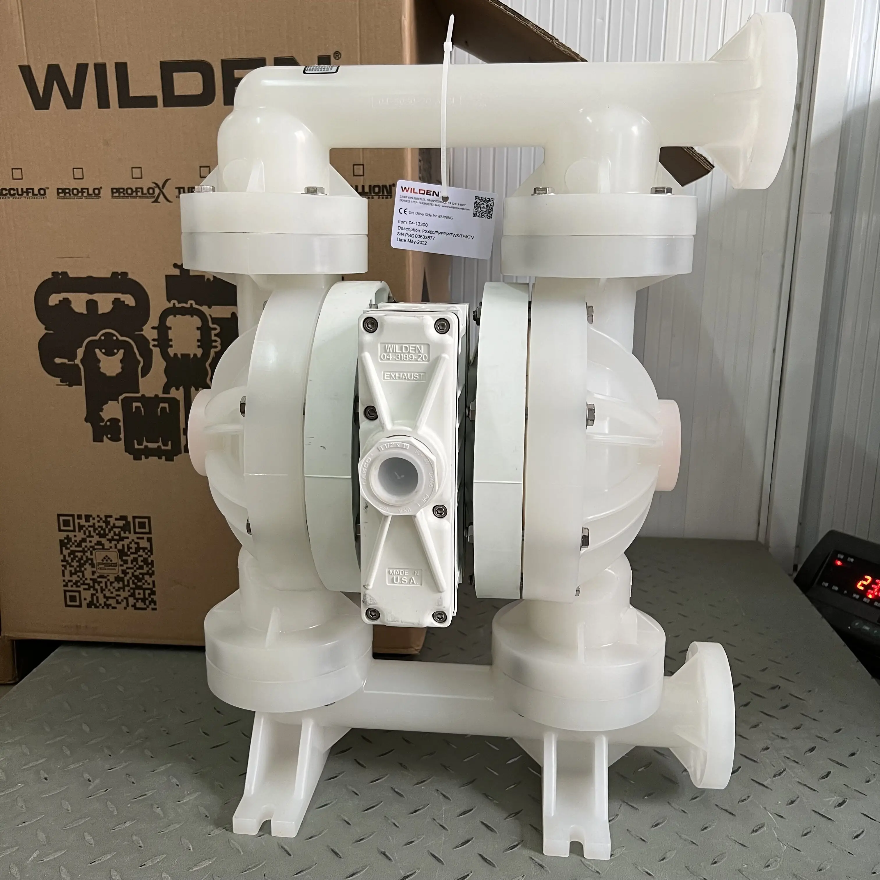 PP Wilden Air-Operated Double Pneumatic Diaphragm Pump PS400