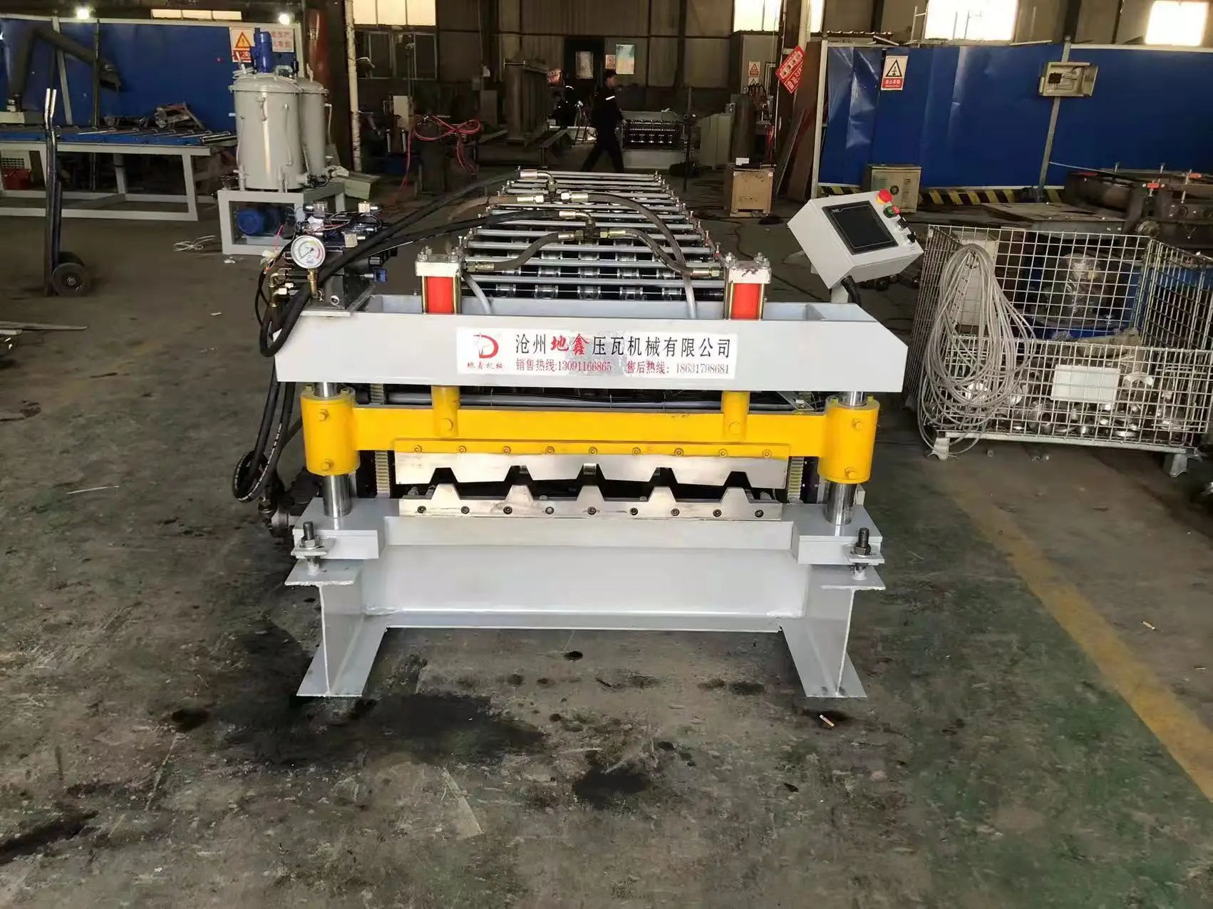 Full Automatic 686 Ibr Roof Sheeting Roll Forming Machine For Zimbabwe ...