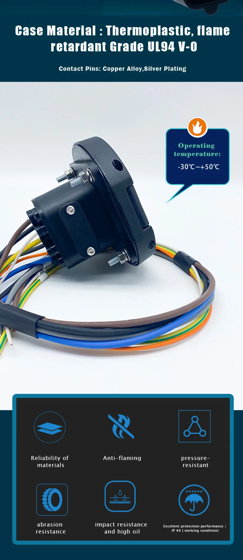 Type 2 Iec 62196-2 Female Socket 16a 11kw 32a 22kw For Ev Charging ...