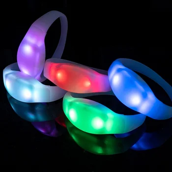 2023 Music Concert Glow Led Flashing Bracelets Light Up Wristbands ...