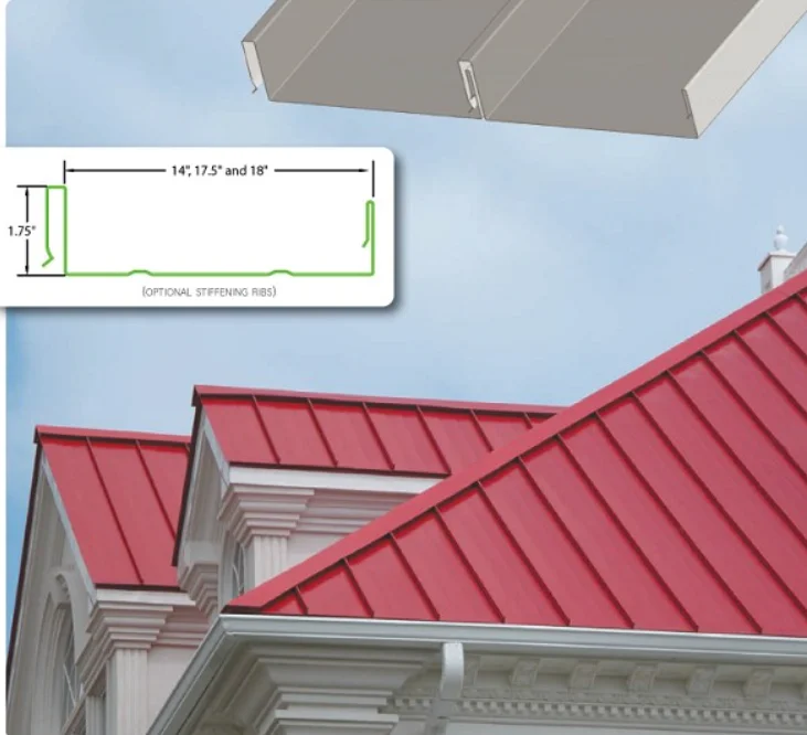 Metal Double Lock Standing Seam Roofing - Durable & Stylish
