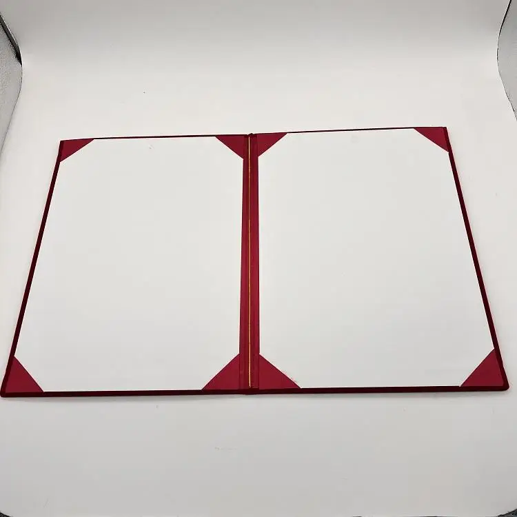 Custom Logo Double Sided Suede Velvet A4 File Pages Rexine