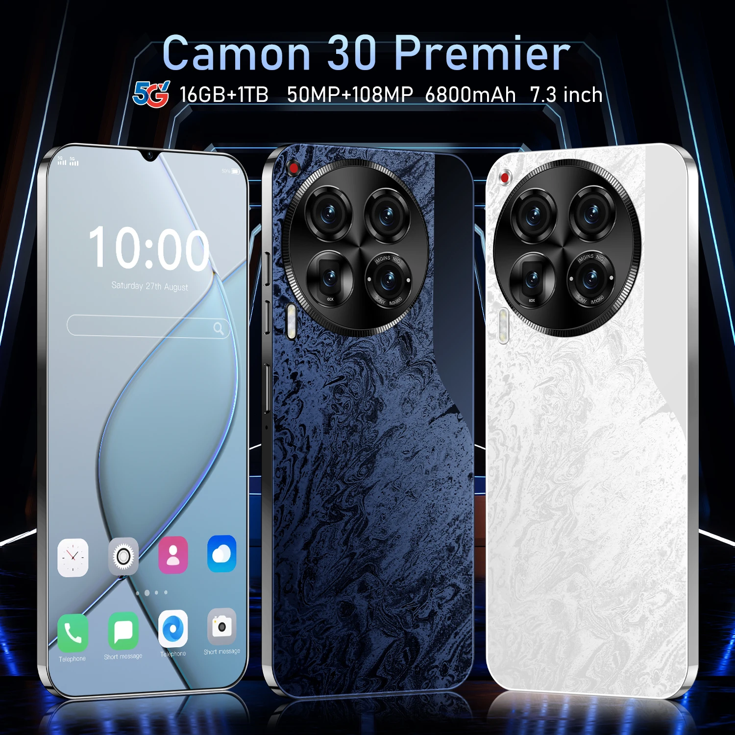 Camon 30 Pro - 7.3-Inch Android 14 Smartphone with 1TB Storage