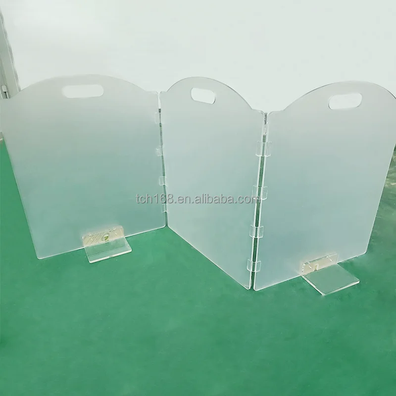 Freestanding Acrylic Dog Gate - Folding Indoor Pet Barrier for Doorways ...