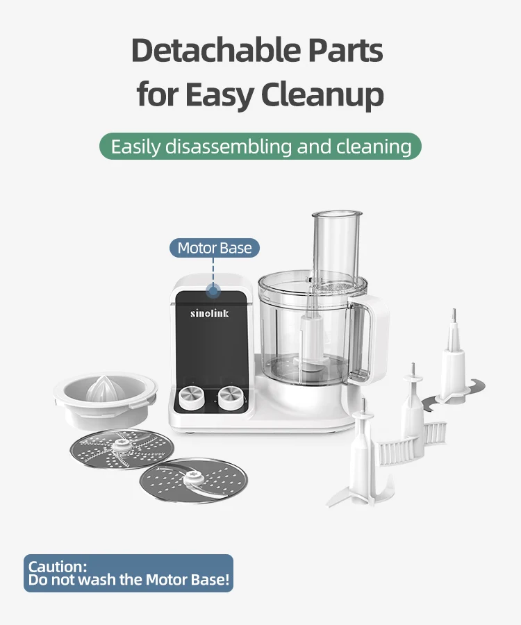 Electric Kitchen Multifunctional Food Processor - Newest Design