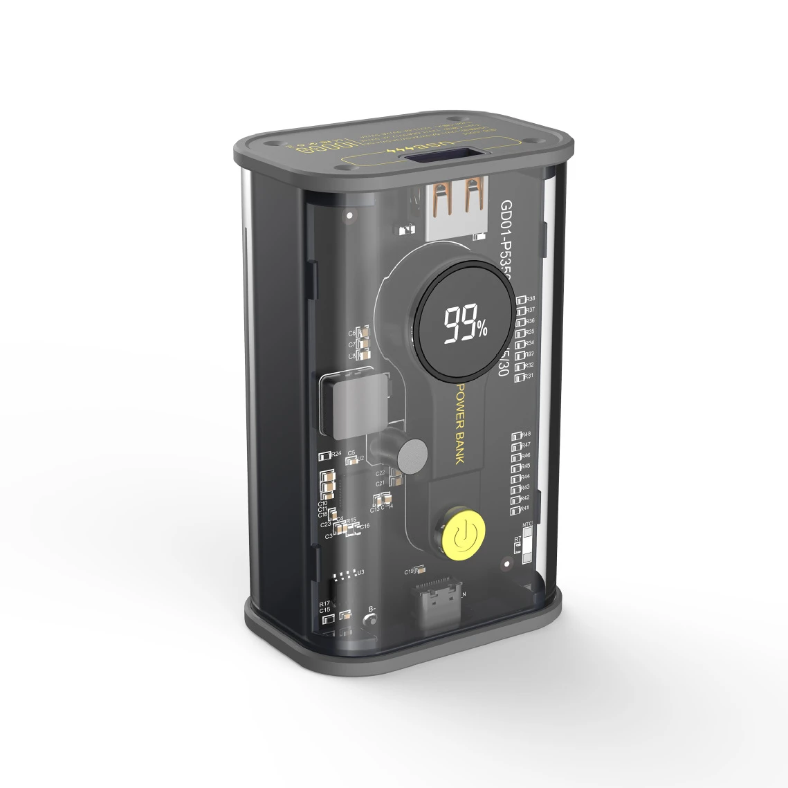 Power Banks & Power Station Black And Yellow Mecha Wind Design ...