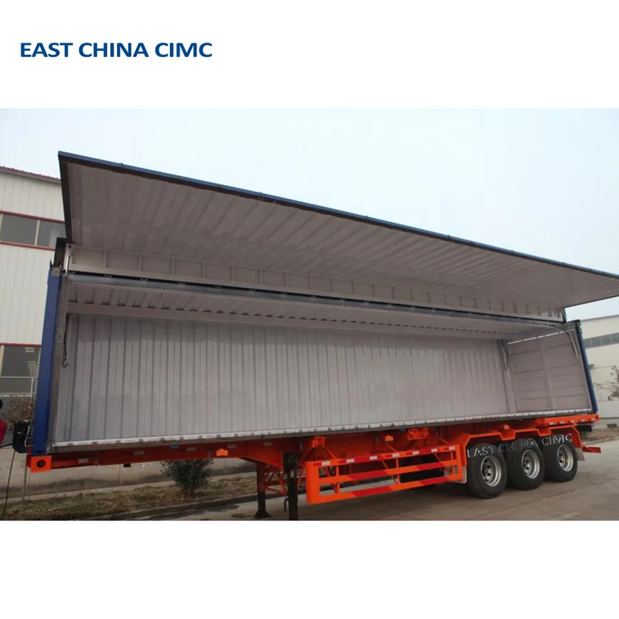 Cargo Trailer Wing Van Wingspan Semi Trailer High Quality 3 Axles 40ft ...