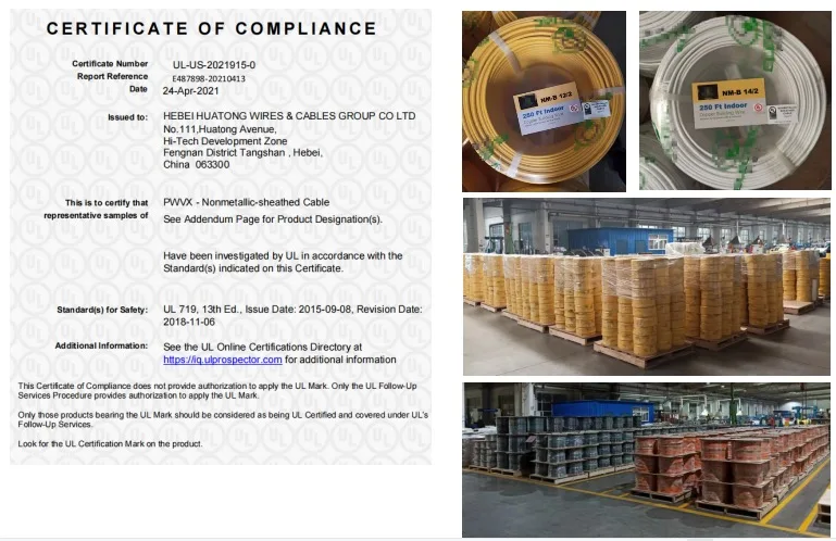 UL 719 UL 83 UL 1581 유형 편평한 NM-B 케이블 구리 지휘자 나일론 방연제| Alibaba.com