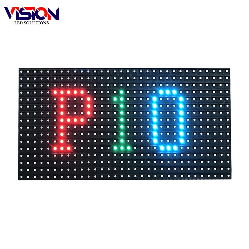 High Brightness P10 Outdoor LED Display Module 32x16 Pixels Waterproof ...