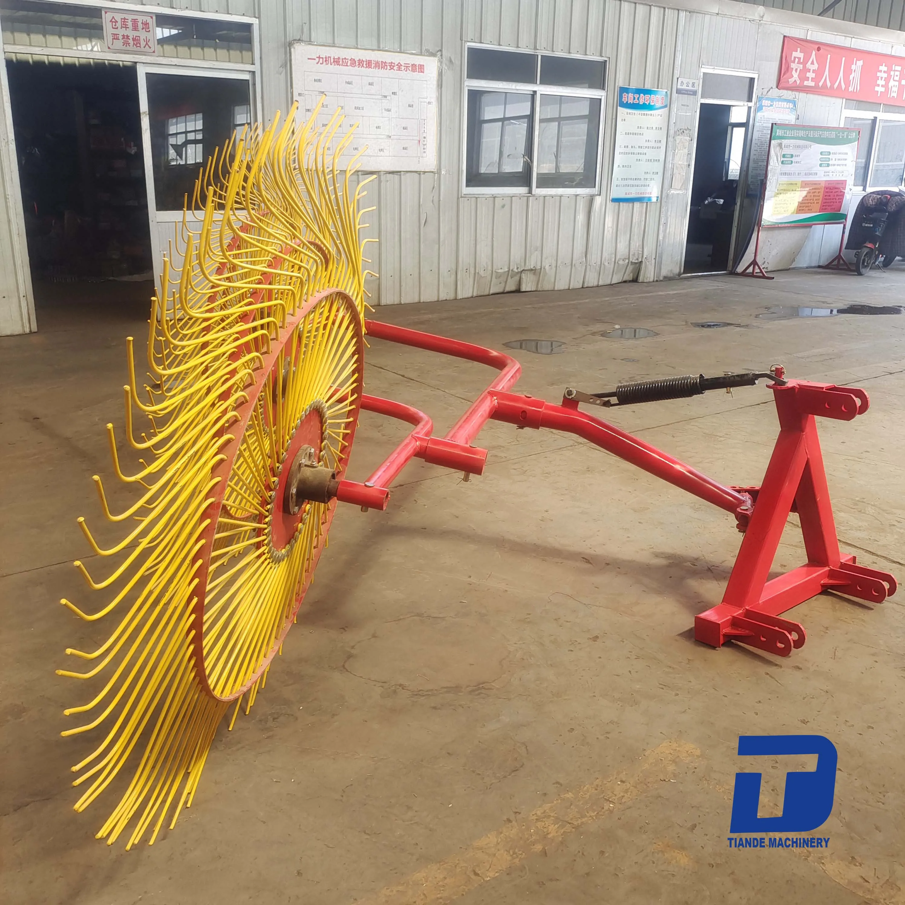 Production Factory Stalk Straw Finger Wheel hay Rake Finger Wheel hay ...