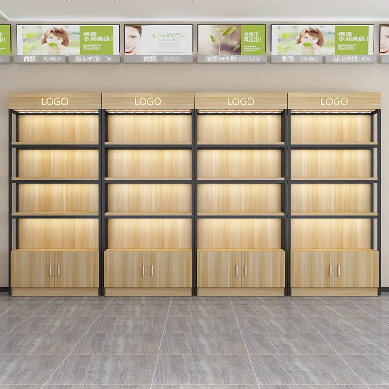 Wooden Single Side Display Shelf Jewelry Shelf Phone Accessories ...