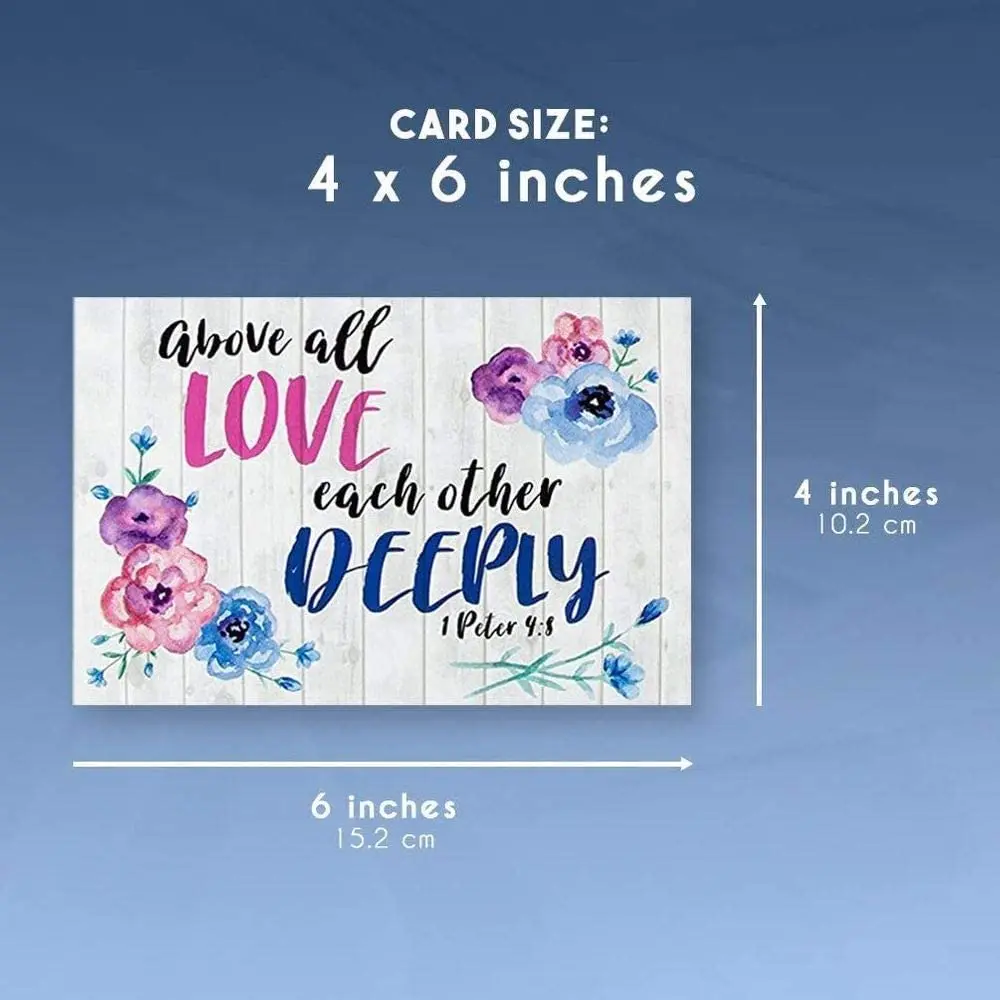 Custom Inspirational Cards Bulk Bible Verse Quote Scripture Greeting ...