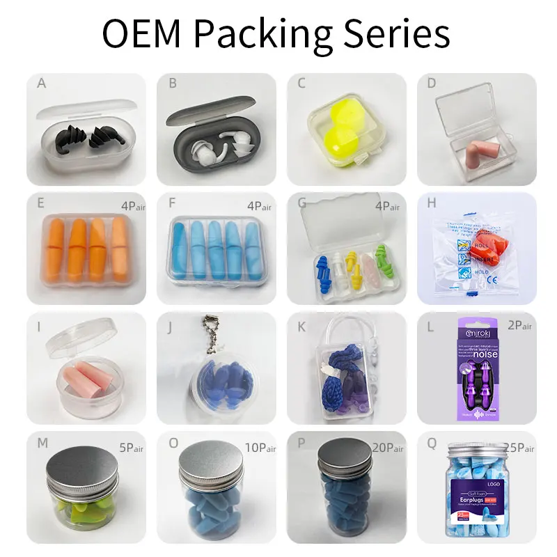 4 Sizes Soundproof Soft Reusable Hearing Protection Earplugs For ...