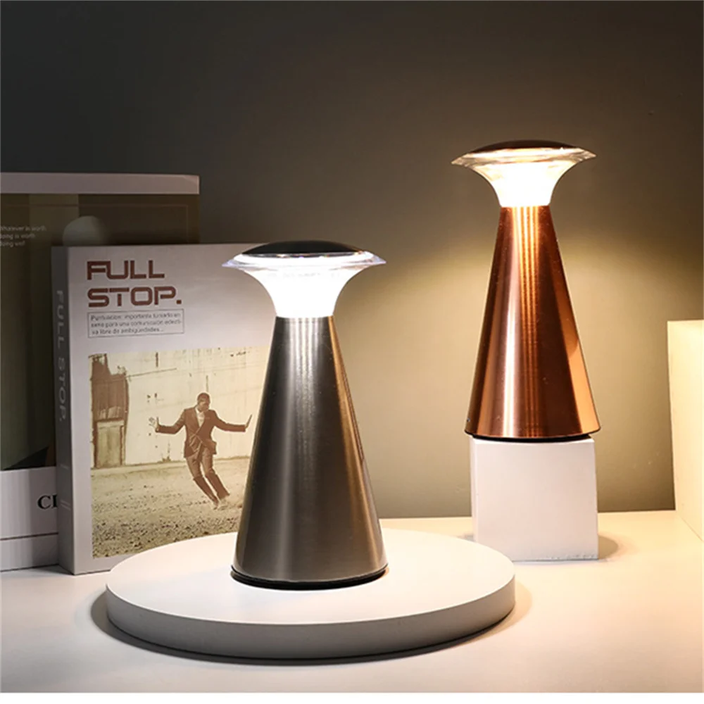 Led Cordless Table Lamp Touch Sensor Dimming Bedside Lamp Usb ...