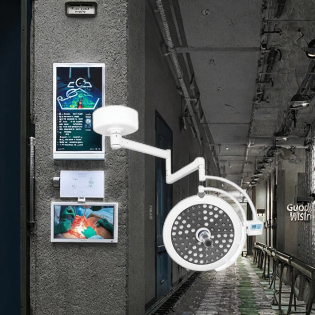 LED Surgery Shadowless Lamp Metal Wall-Mounted Ceiling Light Electric ...