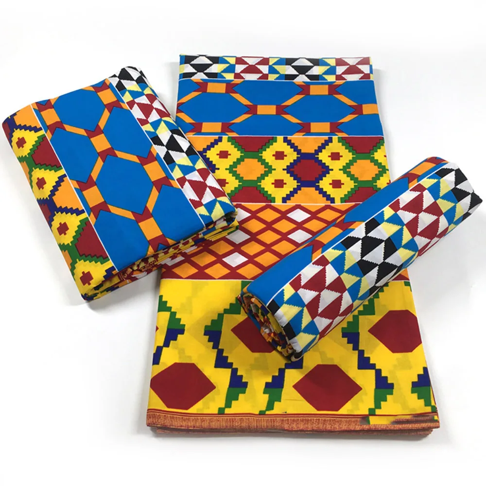 Hot Selling Kente Design Wax Printing 100 Cotton African Print Fabric