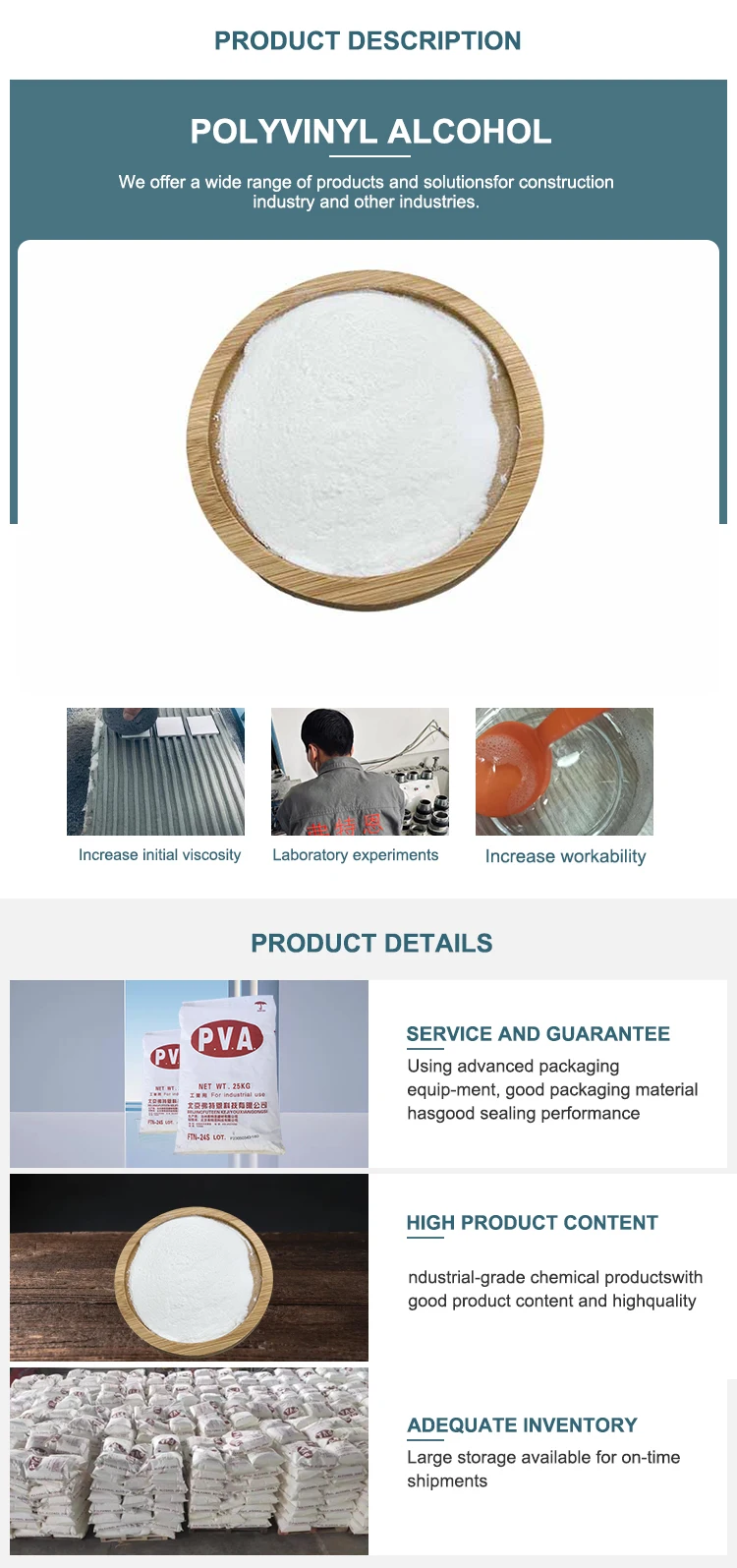 Polyvinyl Alcohol Powder Pva 2488 (088-50),2688,1788,Bp 26 Are Cheaper ...