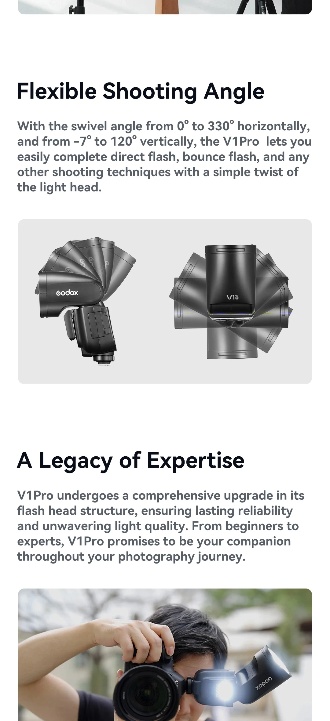 Godox V1pro N V1 Pro Ttl Li-ion Professional Speedlite Round Head ...