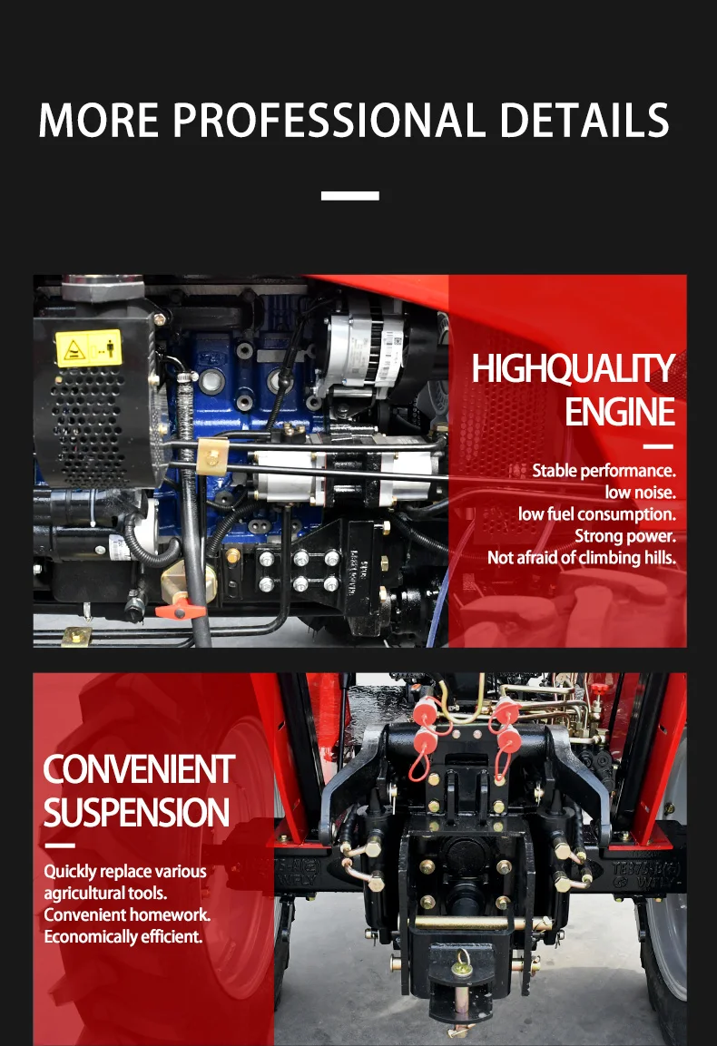 4x4 Massey Ferguson Agriculture Farm Tractor 4 Wheel Drive Tractors ...