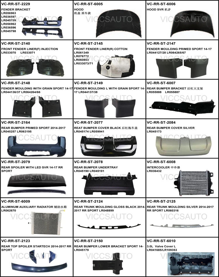 OEM LR050934 LR010736 LR018274 LR036661 for RANGE ROVER SPORT 2014 AUTO ...