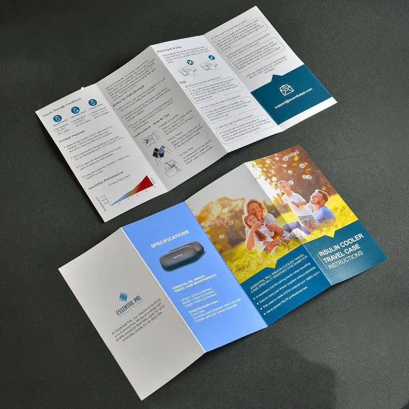 Leaflet Printing Advertisement Copperplate Multi-fold Printing Product ...